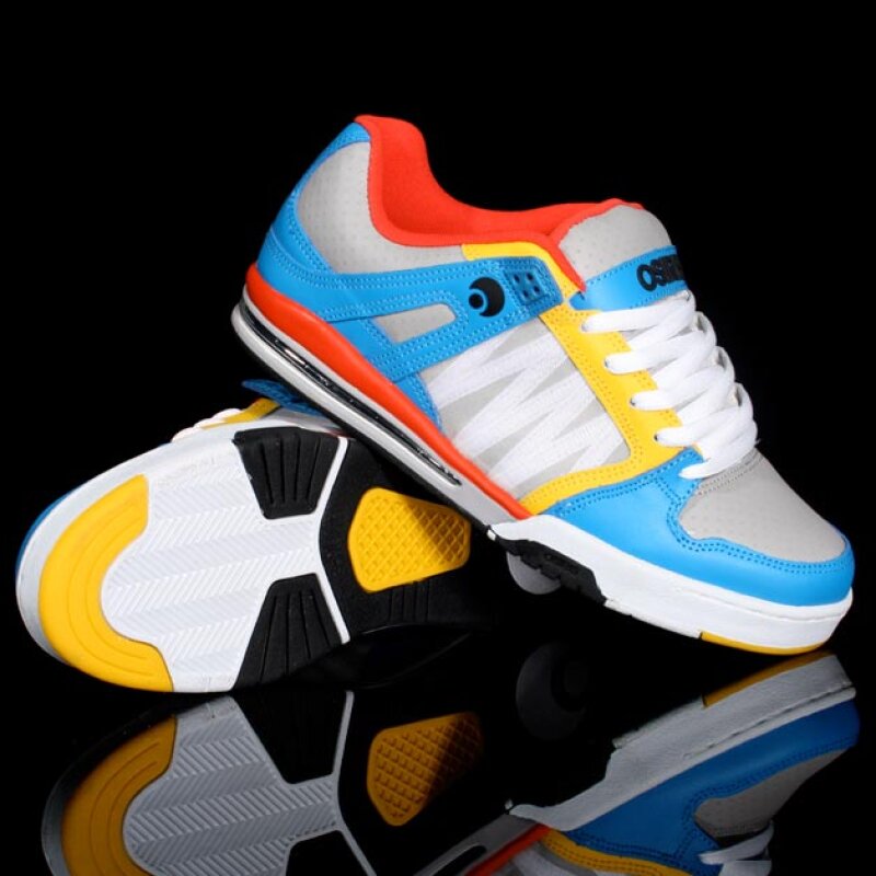 Skate Shoes & Sneakers - Osiris - Osiris - Pixel (Blue/Yel/Orange) Sko